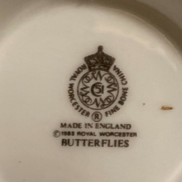 Royal Worcester | Accents | Vintage Royal Worcester Butterflies Hand ...